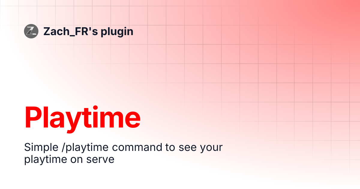 Playtime Zach Fr S Plugin